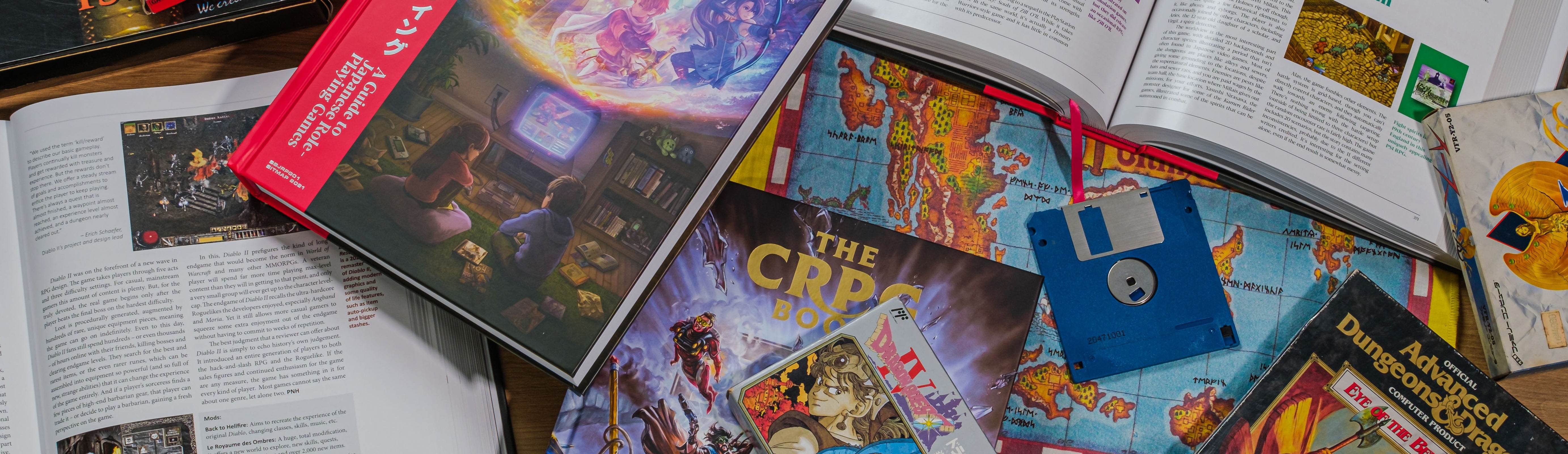 RPGs, CRPGs, JRPGs, and more | Bitmap Books role-playing game books
